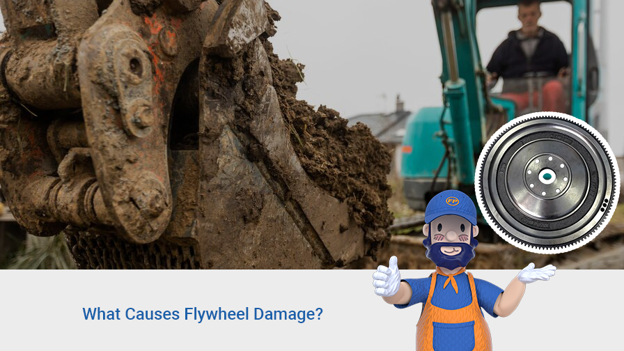 what causes flywheel damage?