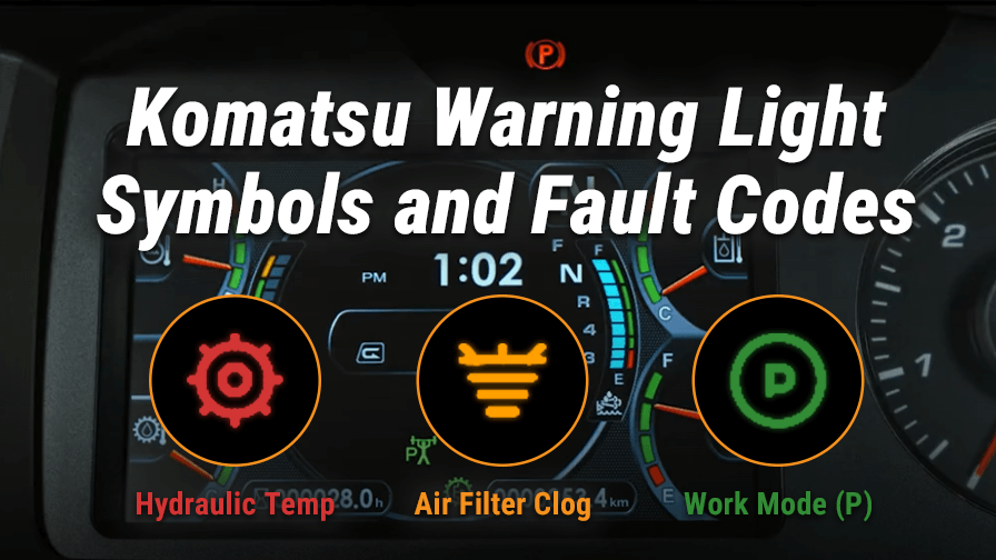 Komatsu Warning Light Symbols and Fault Codes