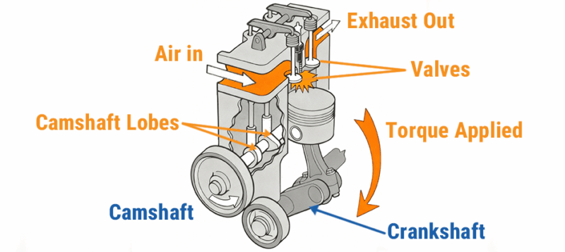 Camshaft vs. Crankshaft: What are the Differences?