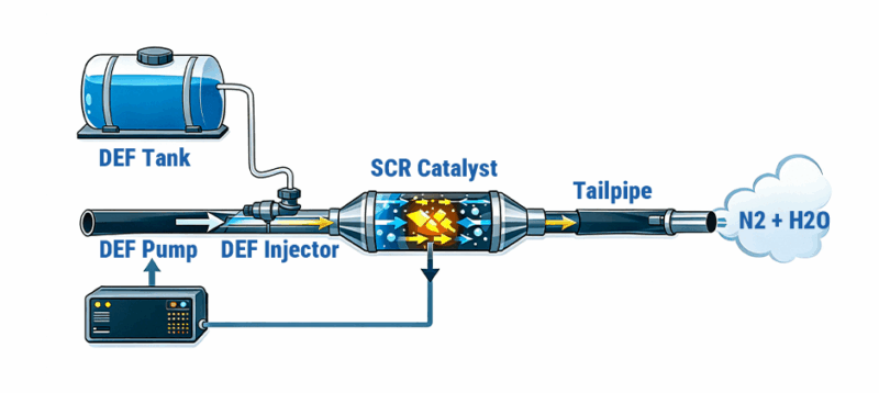 DPF vs DEF on Diesel Equipment: What’s the Difference