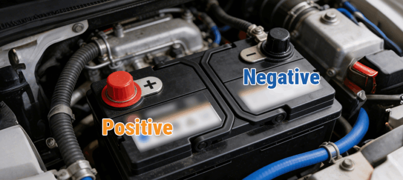 How to Tell Positive and Negative Battery Terminals?