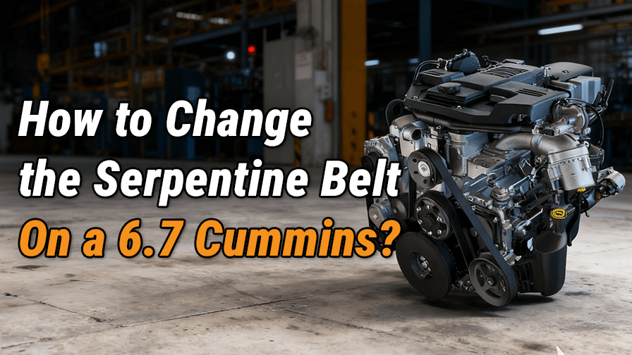 How To Change The Serpentine Belt On A 6.7 Cummins?