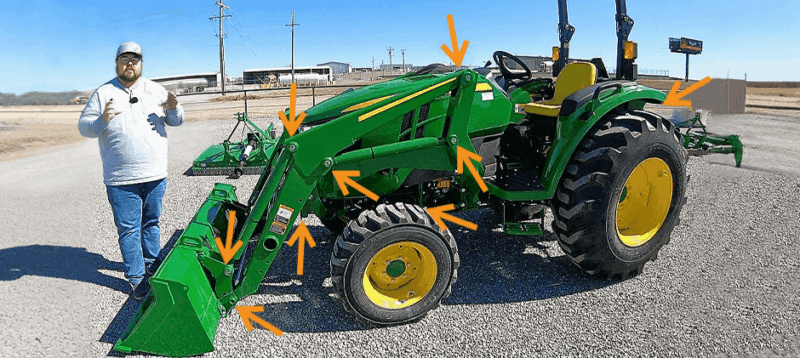 All John Deere Tractor Grease Points